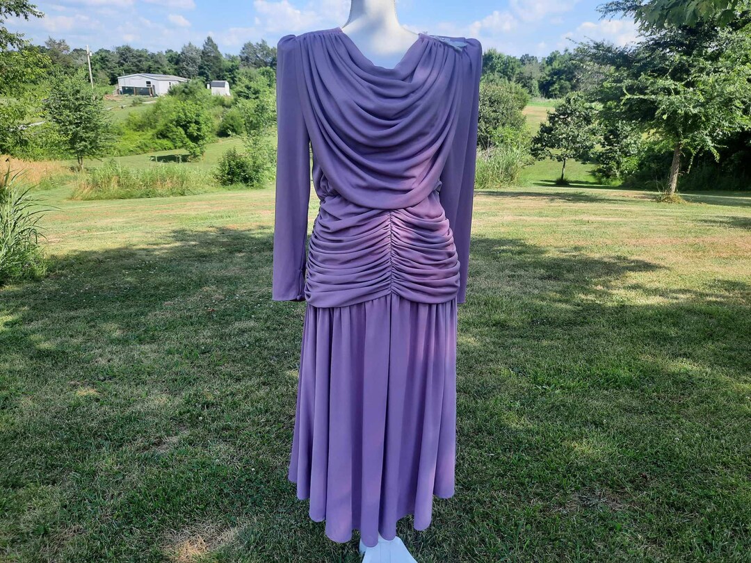 1980s Stunning Light Purple Formal Prom Dress, Wedding Guest, Costume ...