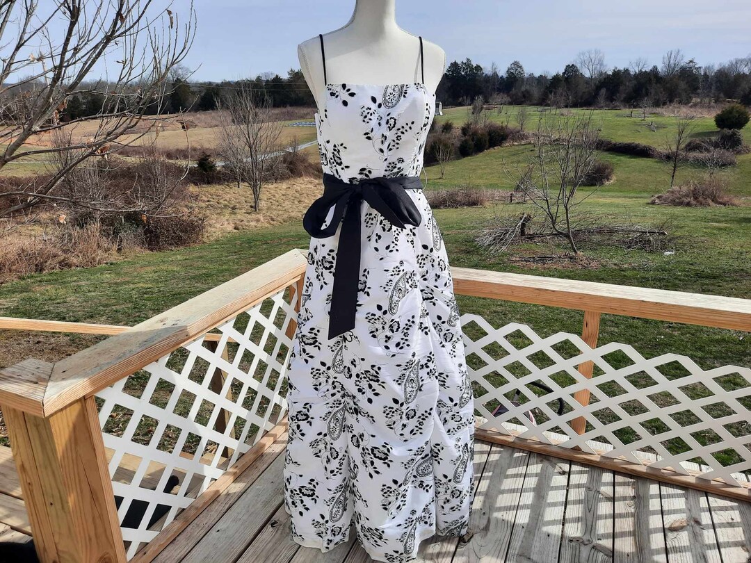 Y2K Black and White Formal Prom Dress, Wedding, Pageant, Homecoming ...