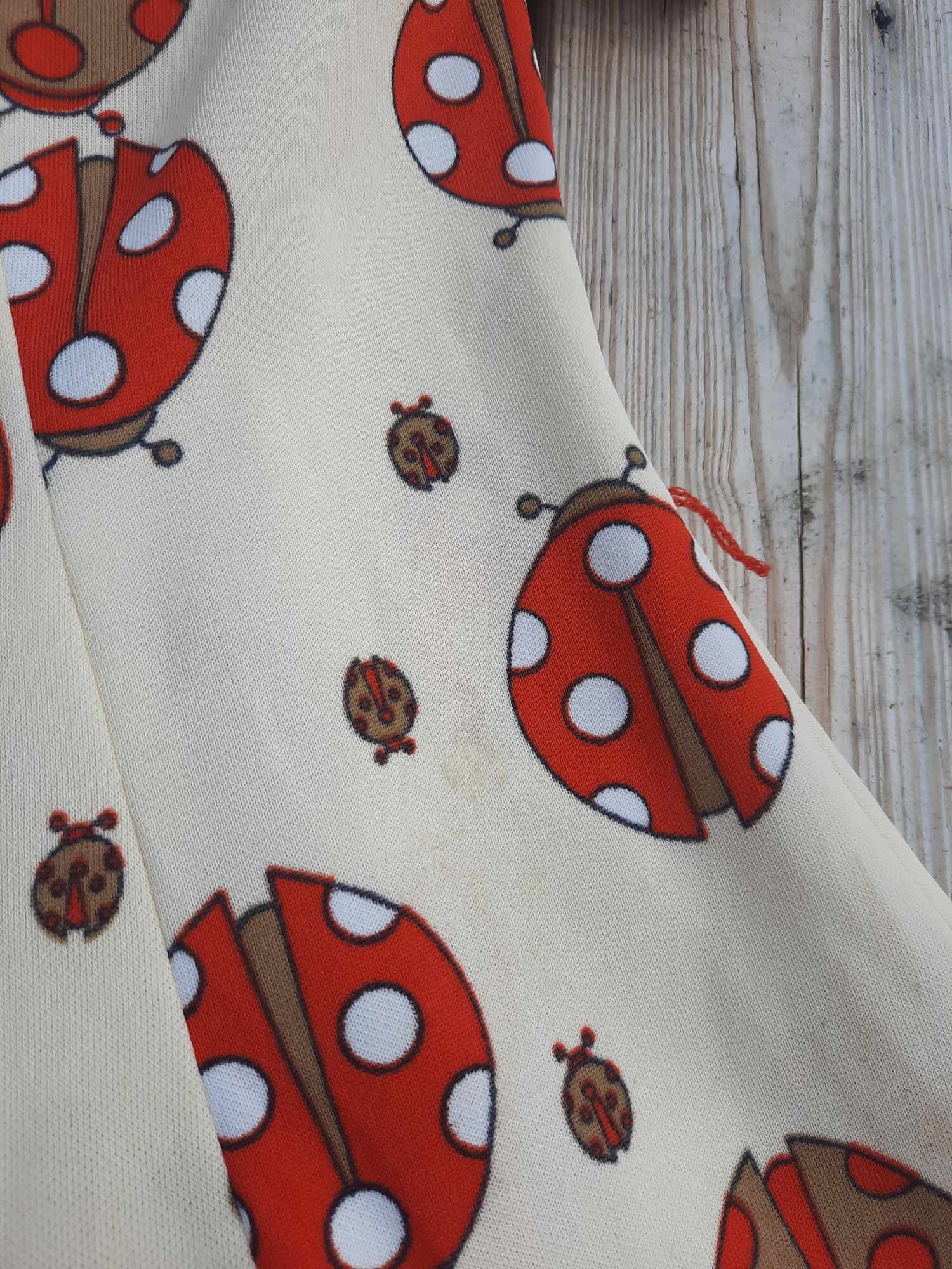 1970s Adorable Beige and Red Ladybug Novelty Print Dress - Etsy