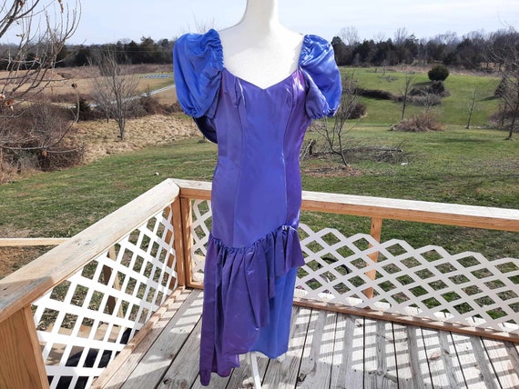 1980s formal purple prom dress, homecoming, costume, … - Gem