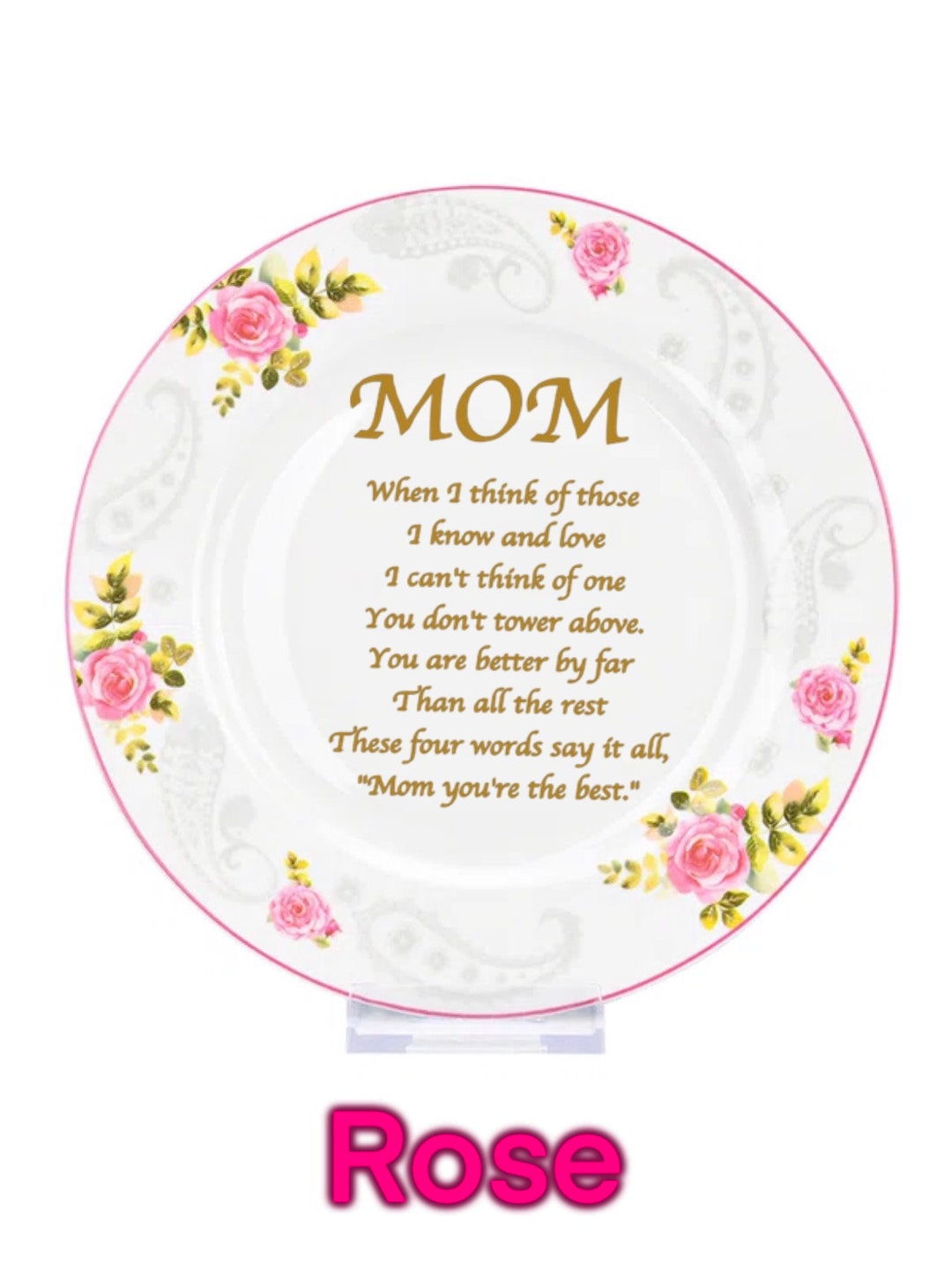 Mom Collector Plate - Etsy