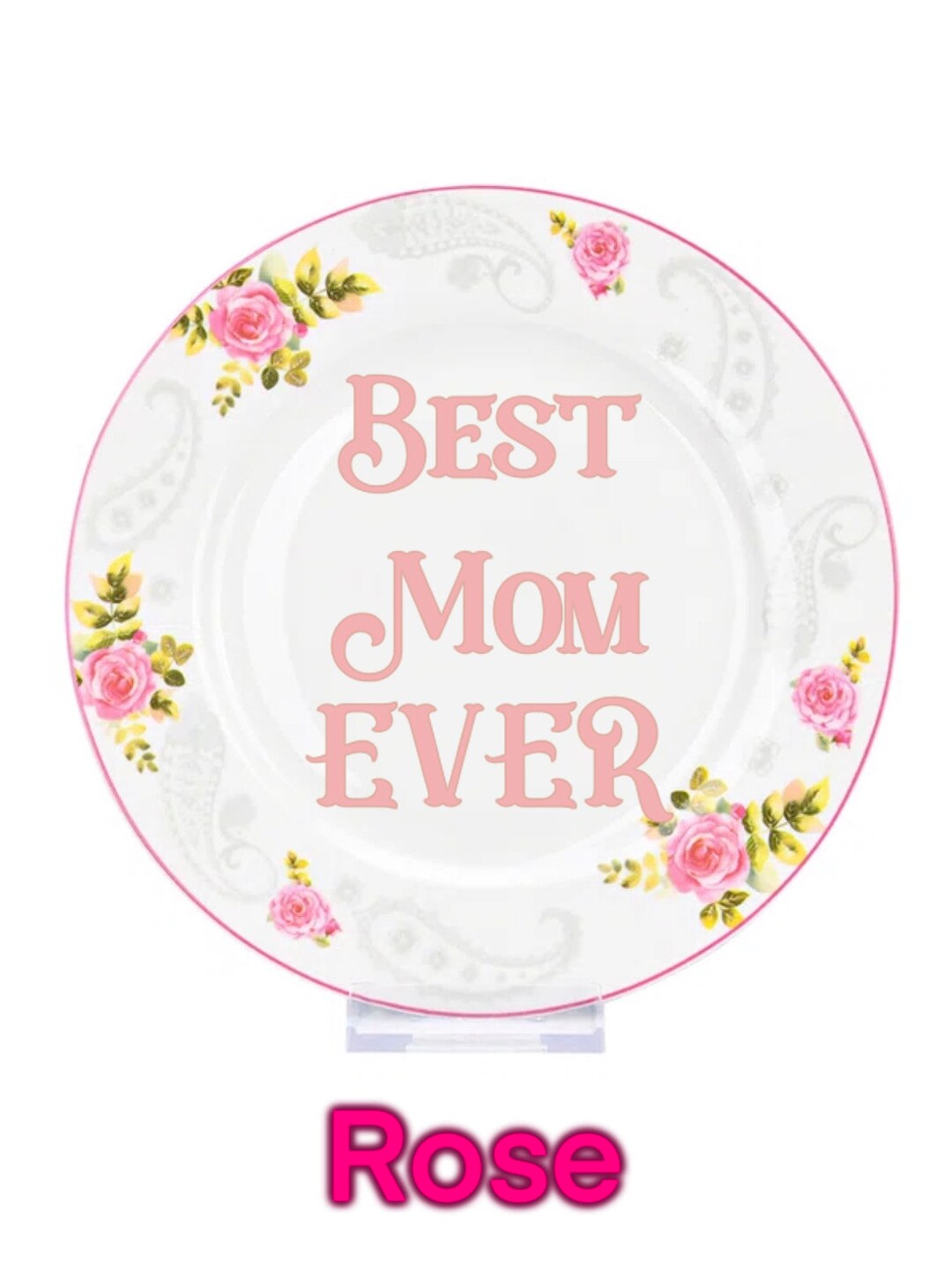 Best Mom Ever Collector Plate - Etsy