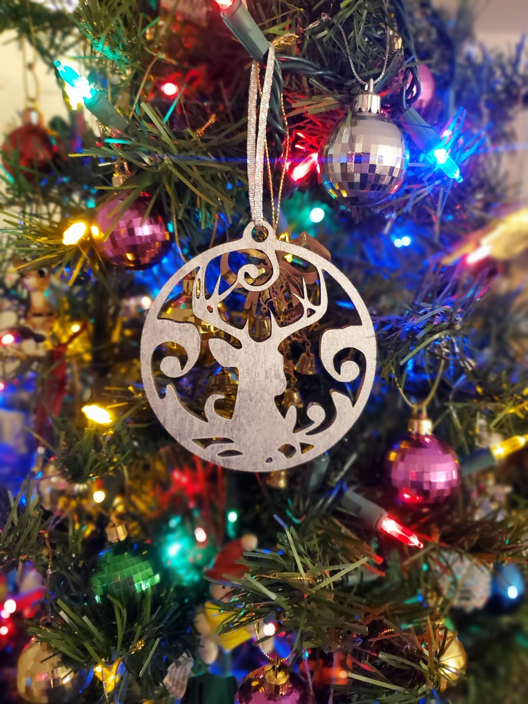 Silver Reindeer Ornament, Gift for Family, Holiday Season, SEE ...