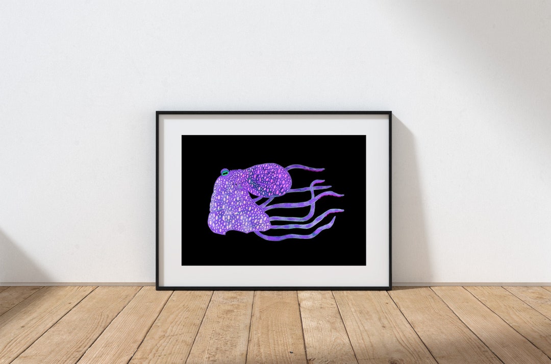 Baby Pink Octopus . Sea Art - Animal - Sea Life Art - Ocean Print ...