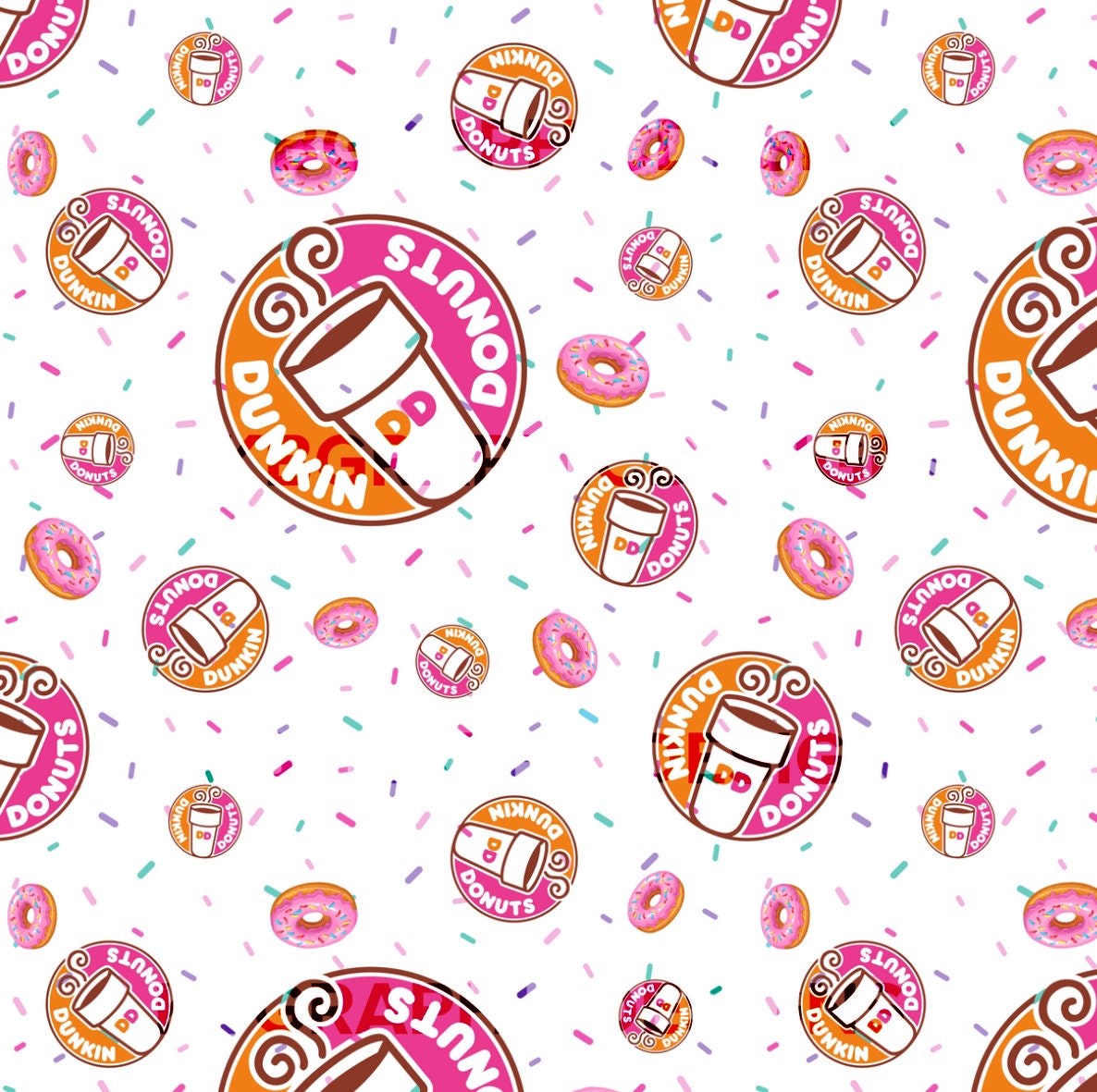 Dunkin Seamless Pattern - Etsy