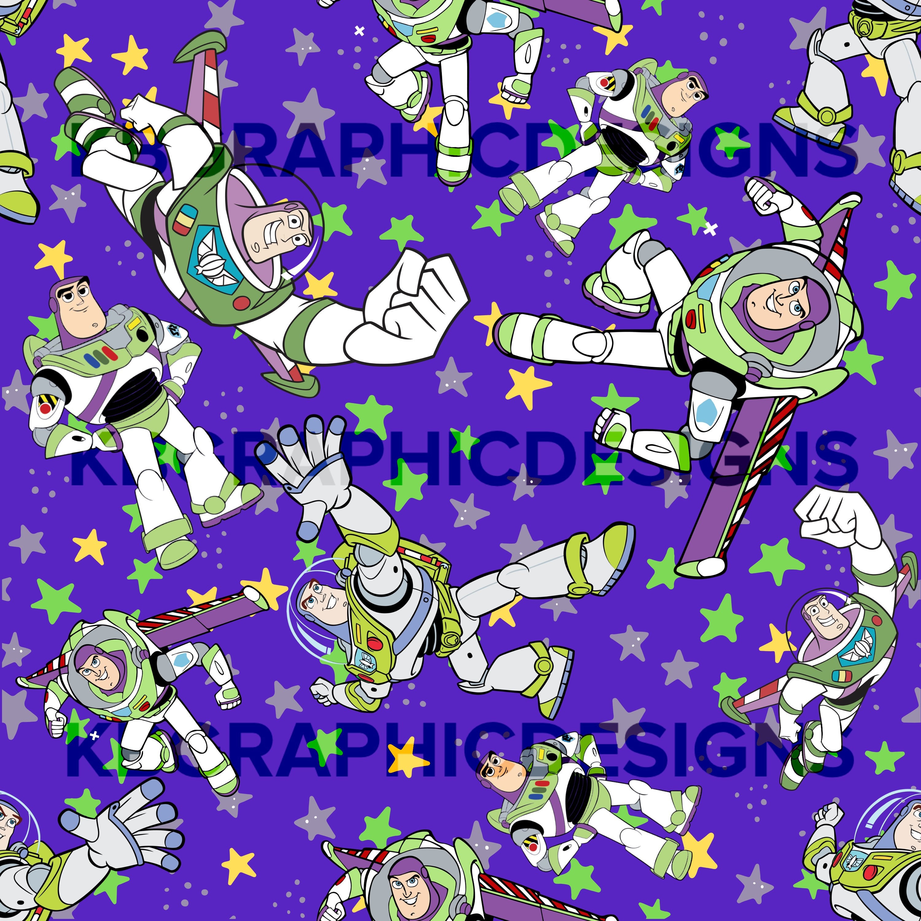 Buzz Lightyear Seamless Pattern Purple - Etsy