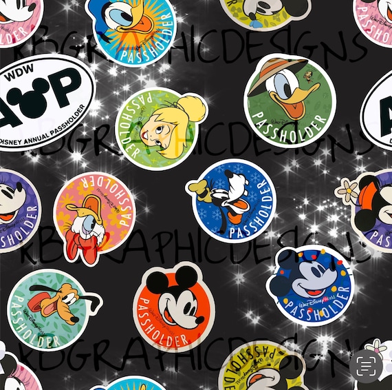 Passholder Seamless Pattern | Etsy