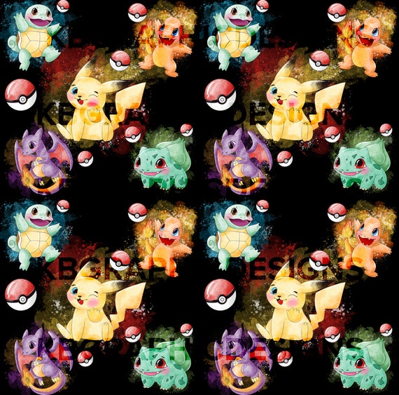 Pokémon Seamless Pattern - Etsy