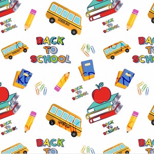 Back to School Seamless Pattern - Etsy