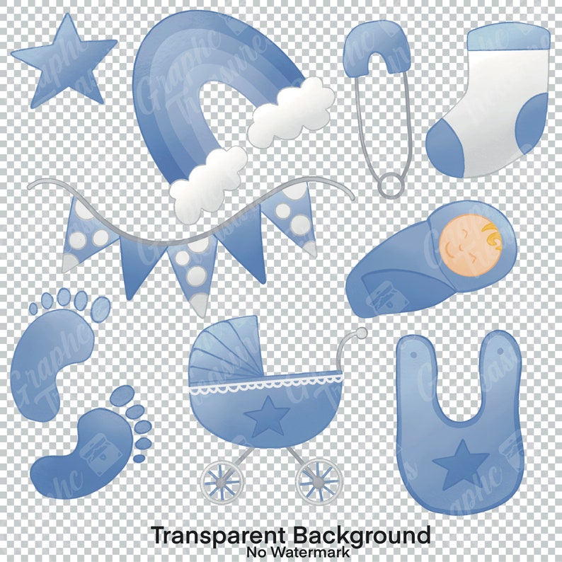 Its A Boy Baby Boy Clipart 23 PNG Transparent Background - Etsy