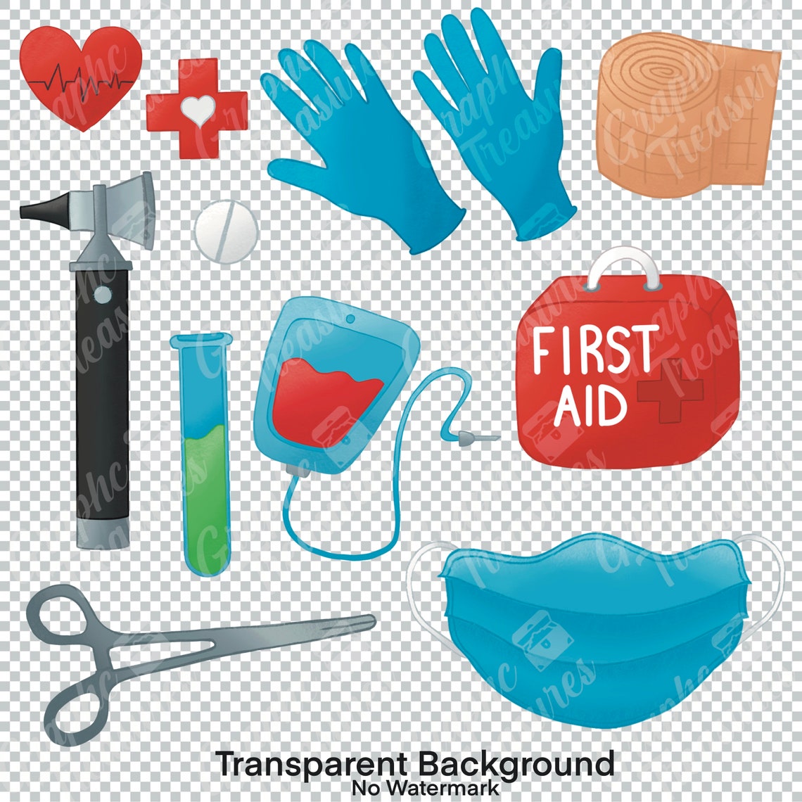 Doctor Nurse Medical CNA Clipart 22 PNG Transparent Background | Etsy