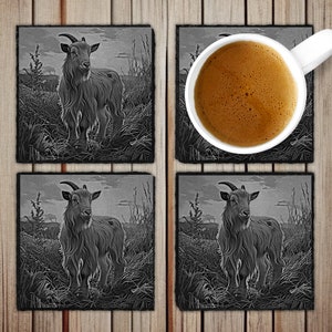 Glowforge Laser Ready Farm Animals Set of 10 Coaster Engraving- Digital ...