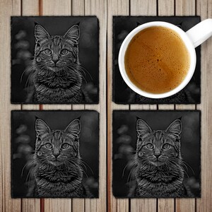 Glowforge Laser Ready Cat Breed Set of 10 Coaster Engraving- Digital ...