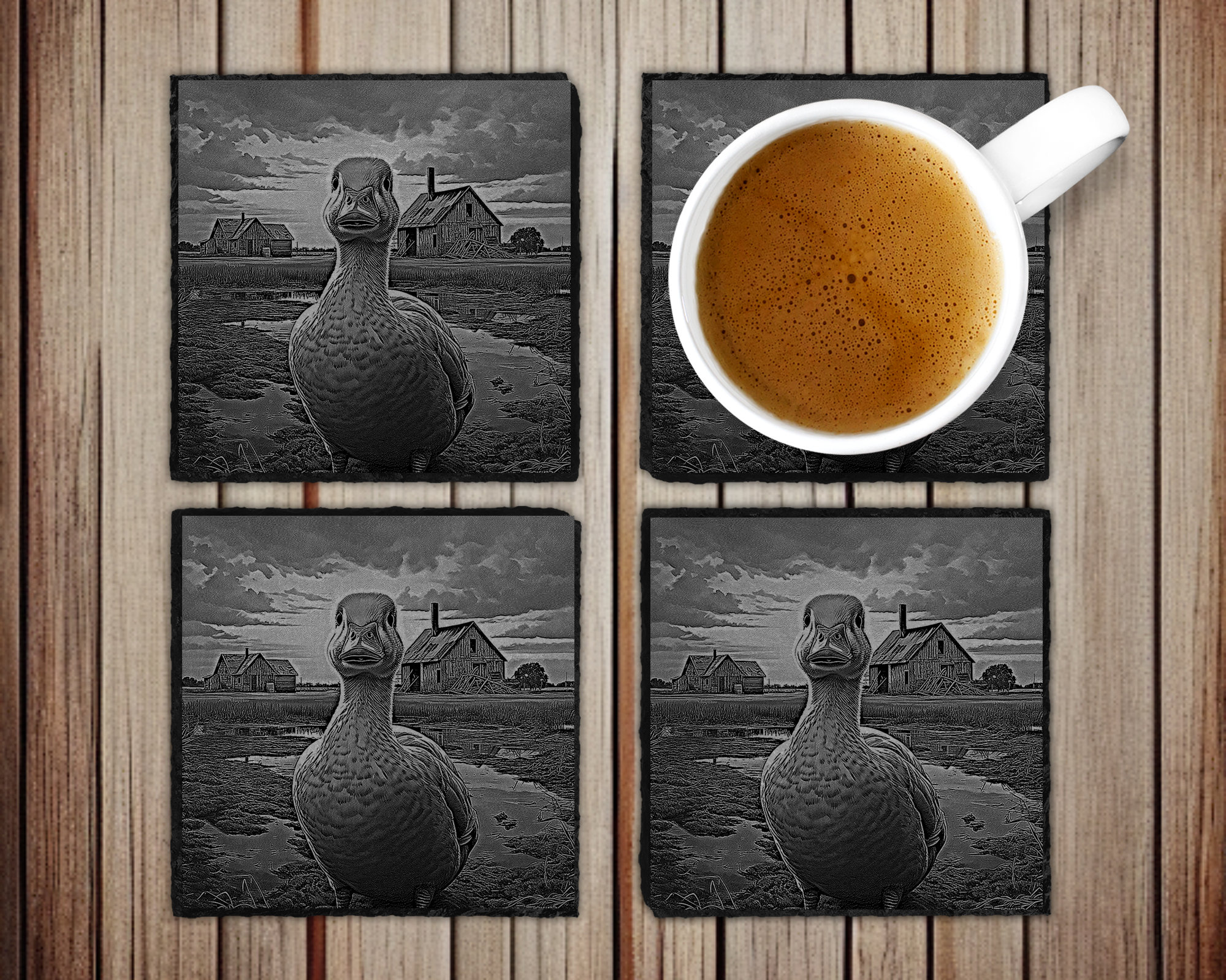 Glowforge Laser Ready Farm Animals Set of 10 Coaster Engraving- Digital ...
