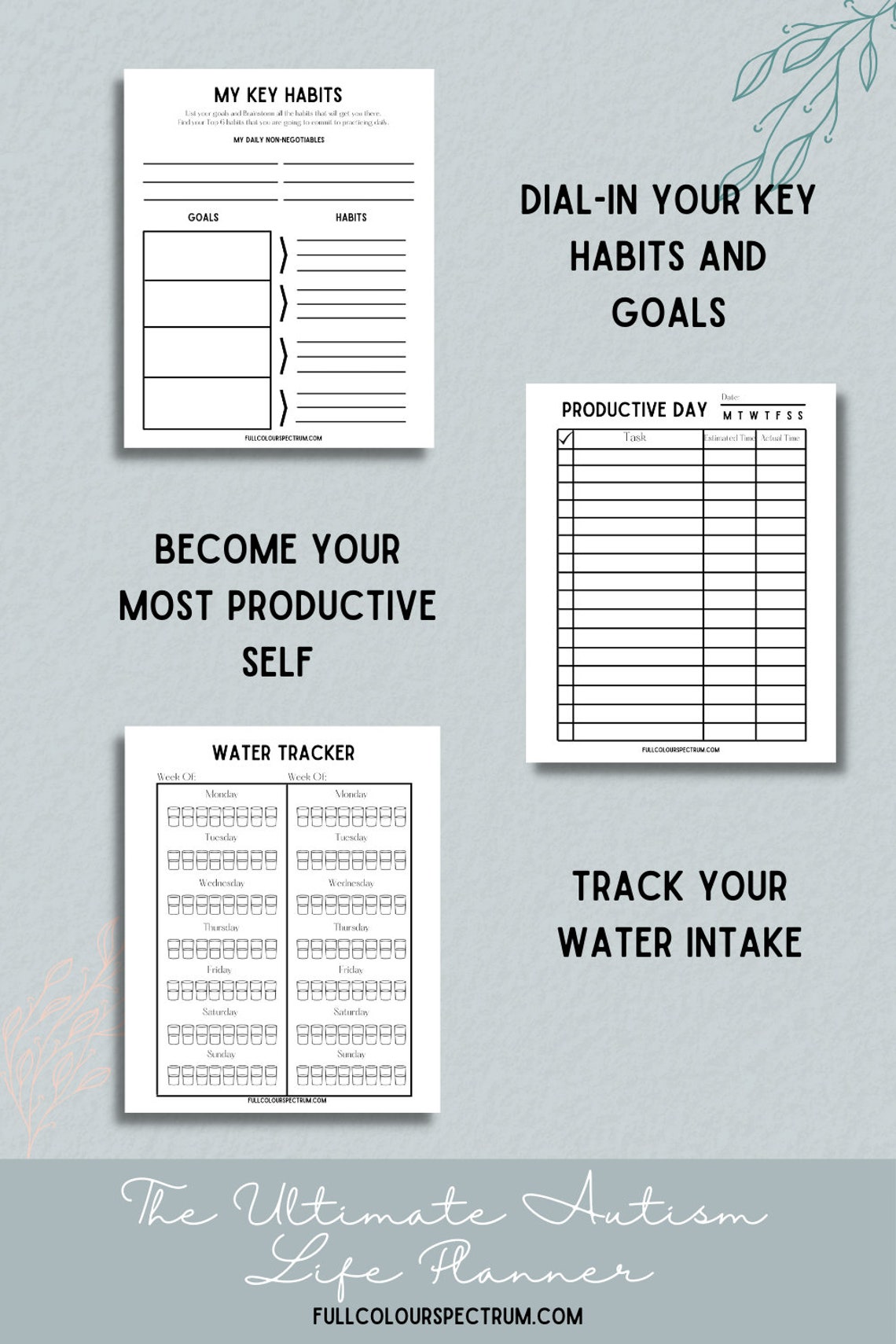 The Ultimate Autism Life Planner PDF Printable Planner | Etsy