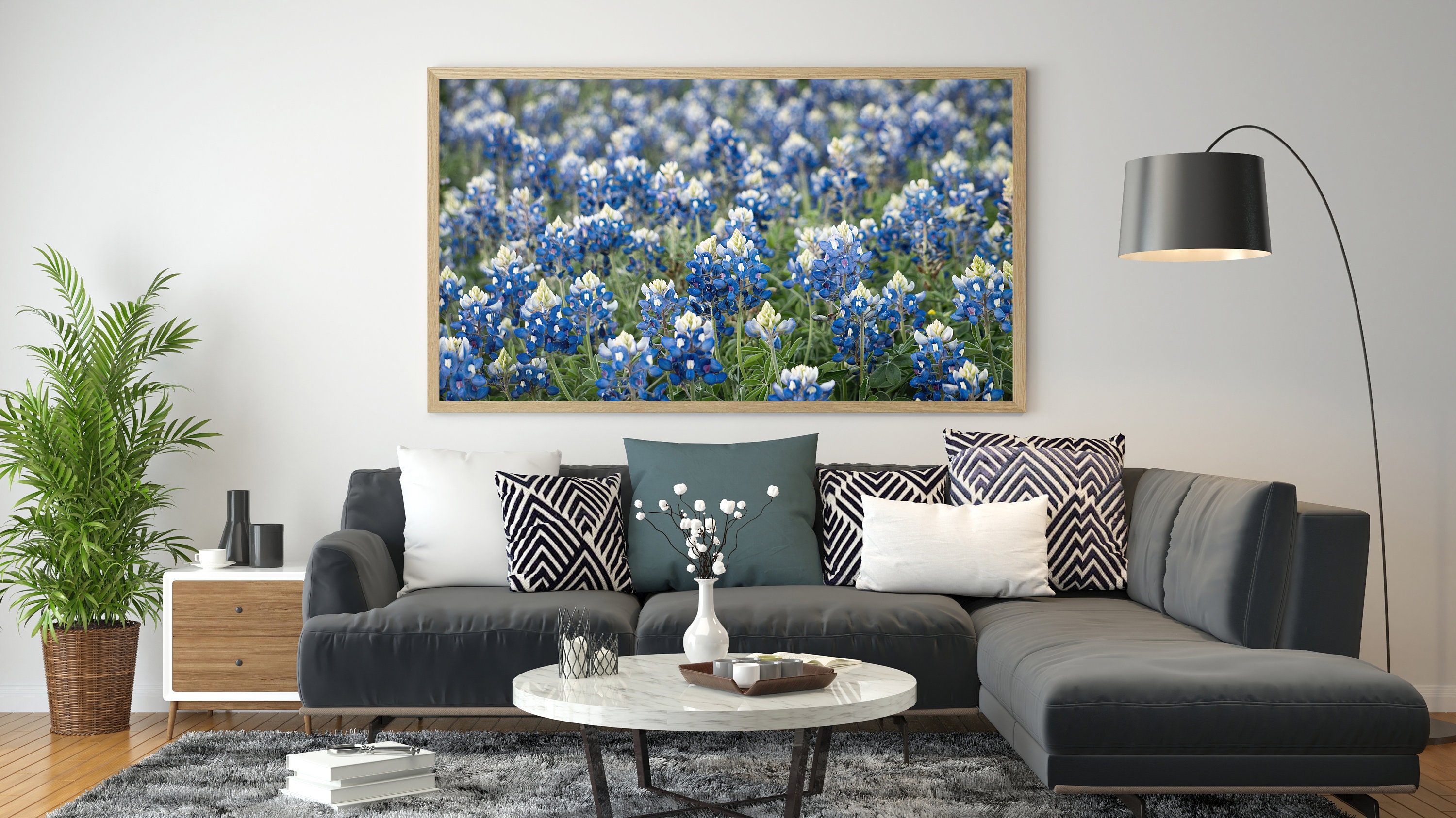Bluebonnet Photography, Flower Wall Art, Texas Home Décor, Digital ...