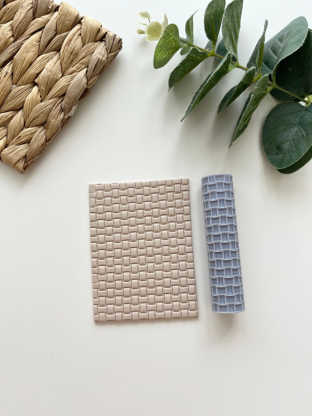 Woven Basket Texture Roller⎥polymer Clay Tools⎥hand Roller⎥clay Texture ...