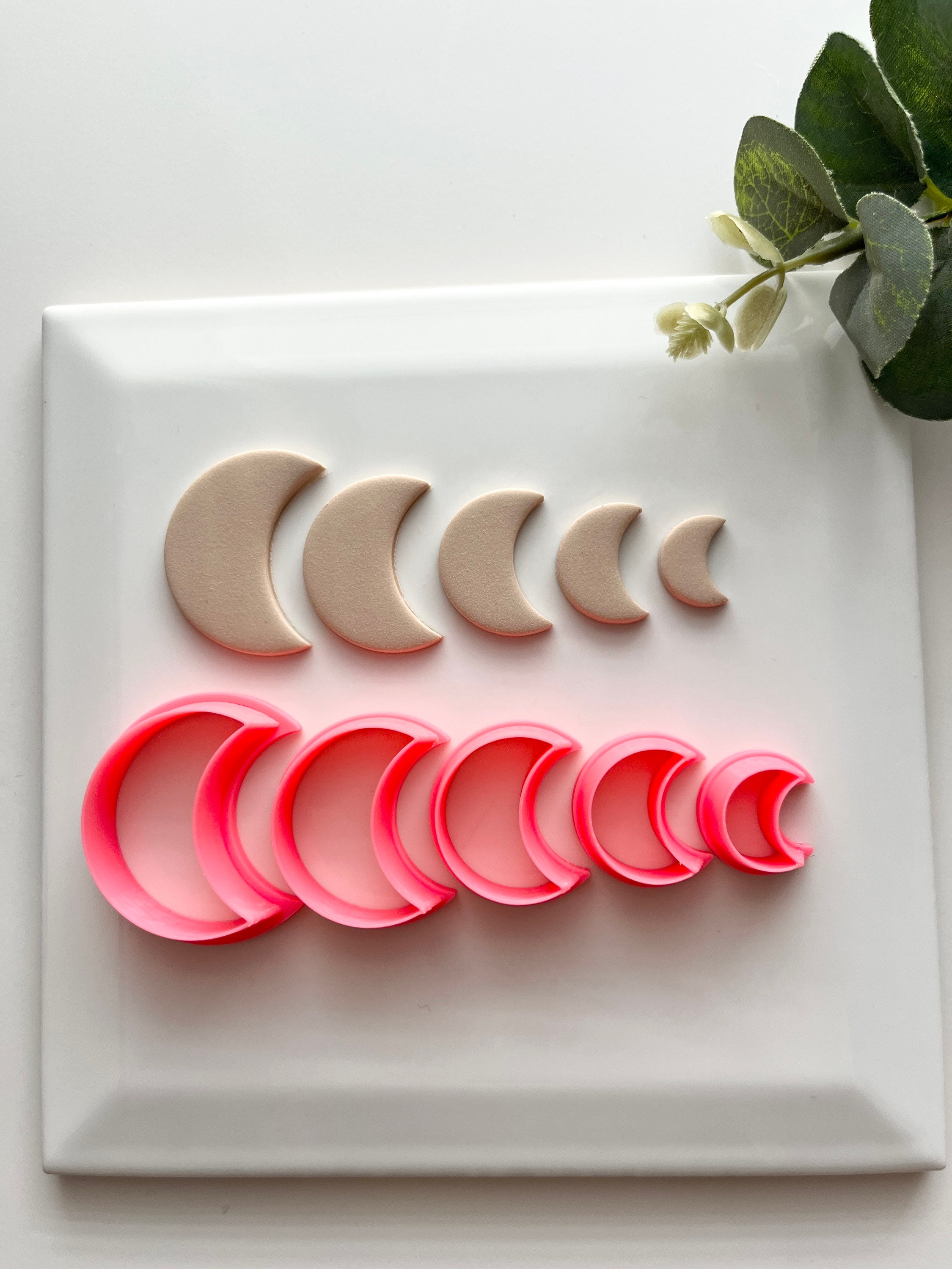 Half Moon Cutter 35mm 30mm 25mm 20mm 15mm / Polymer Clay - Etsy