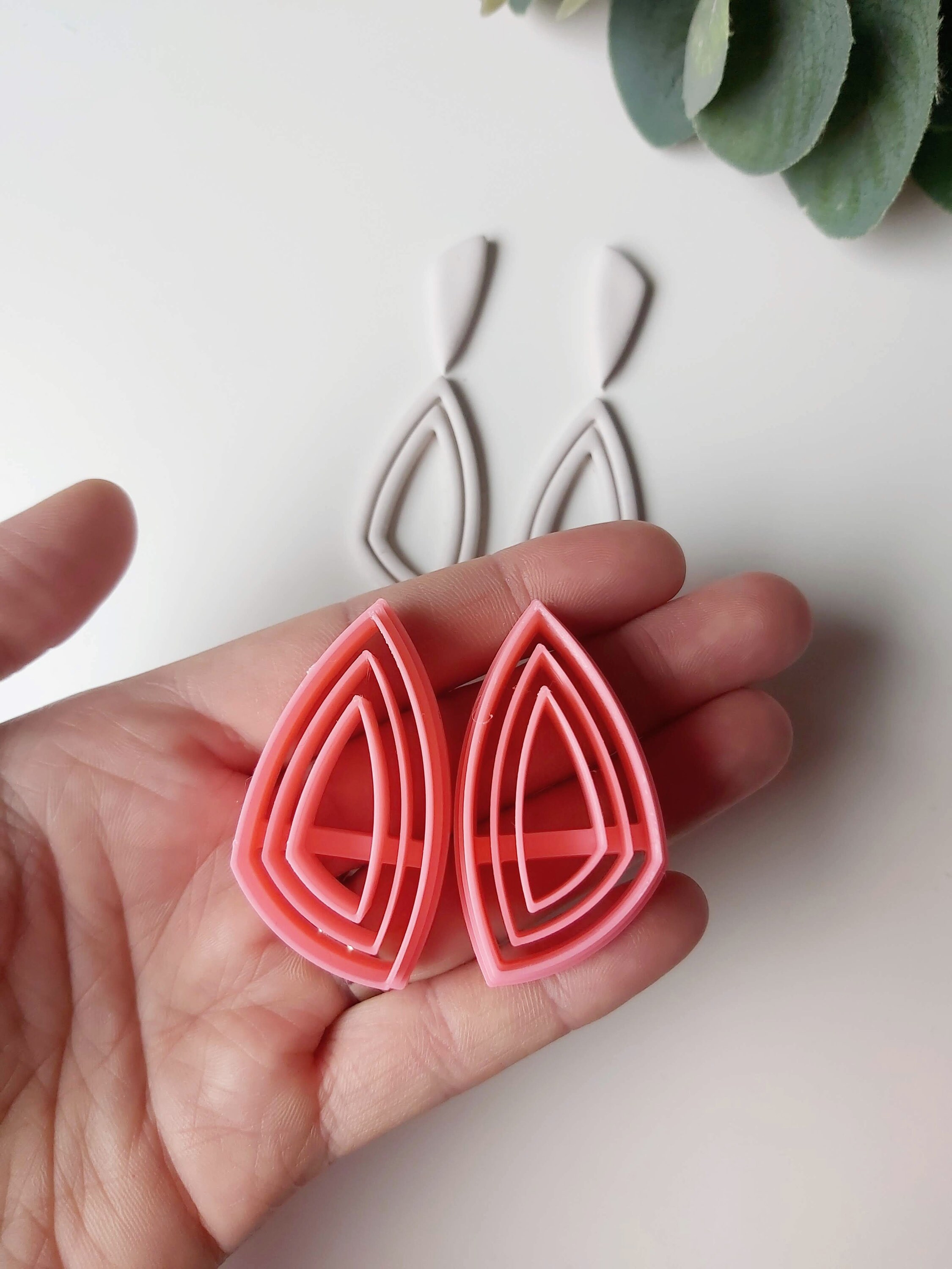 Embossed Abstract Triangle Clay Cutter: Polymer Clay Jewelry Tool - Etsy