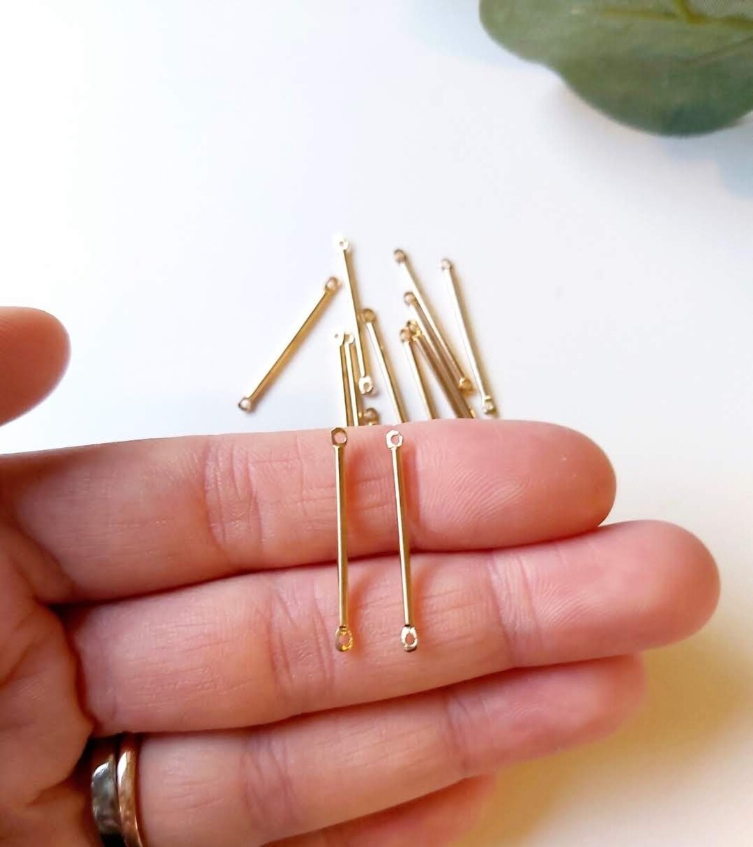 Smooth Brass Connectors ⎪statement Earrings⎪ Polymer Clay Earrings⎪ Raw ...