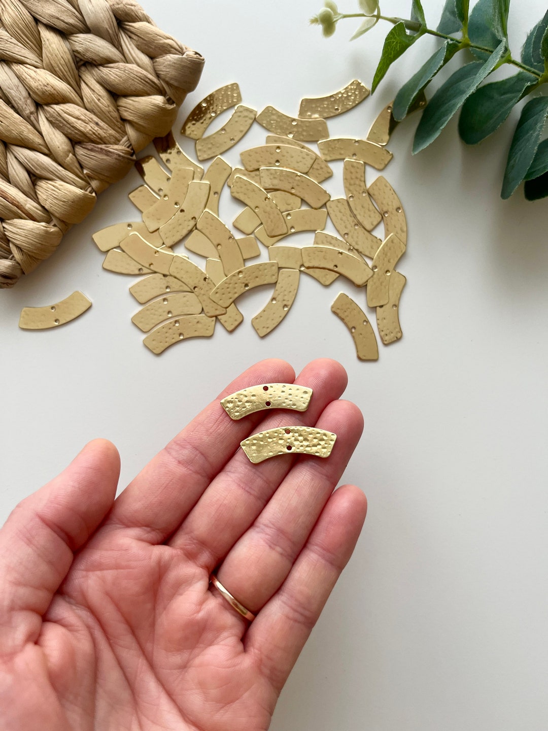 Brass Connectors (2pc) /polymer Clay Tools/jewellery Making/ Jewellery ...