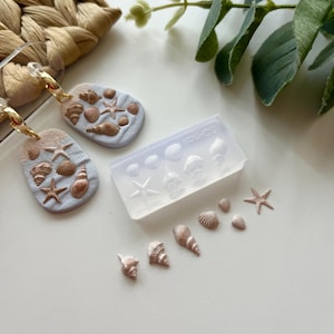 Mini Sea Shells Silicone Mould - Polymer Clay Cutters - Clay Tools ...