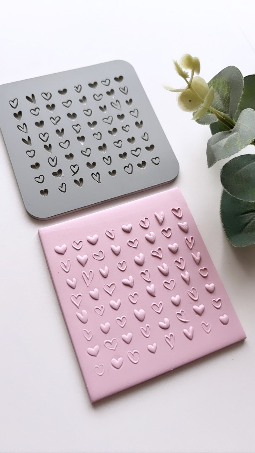 Heart Texture Mat⎥polymer Clay Tools⎥earring Making⎥hand Roller⎥clay ...