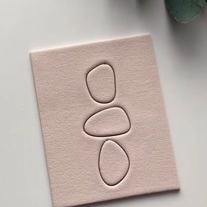 Pebble Trio Set #1 Polymer Clay Shape Cutters ⎥ Earring Making ...
