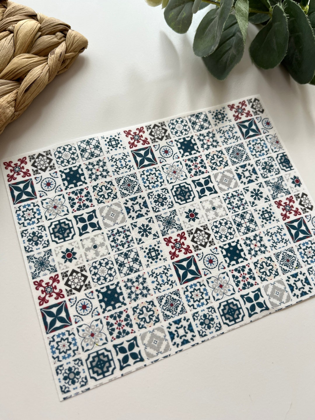 Portuguese Tile Image Transfer Paper: Polymer Clay Jewelry (1 Sheet ...