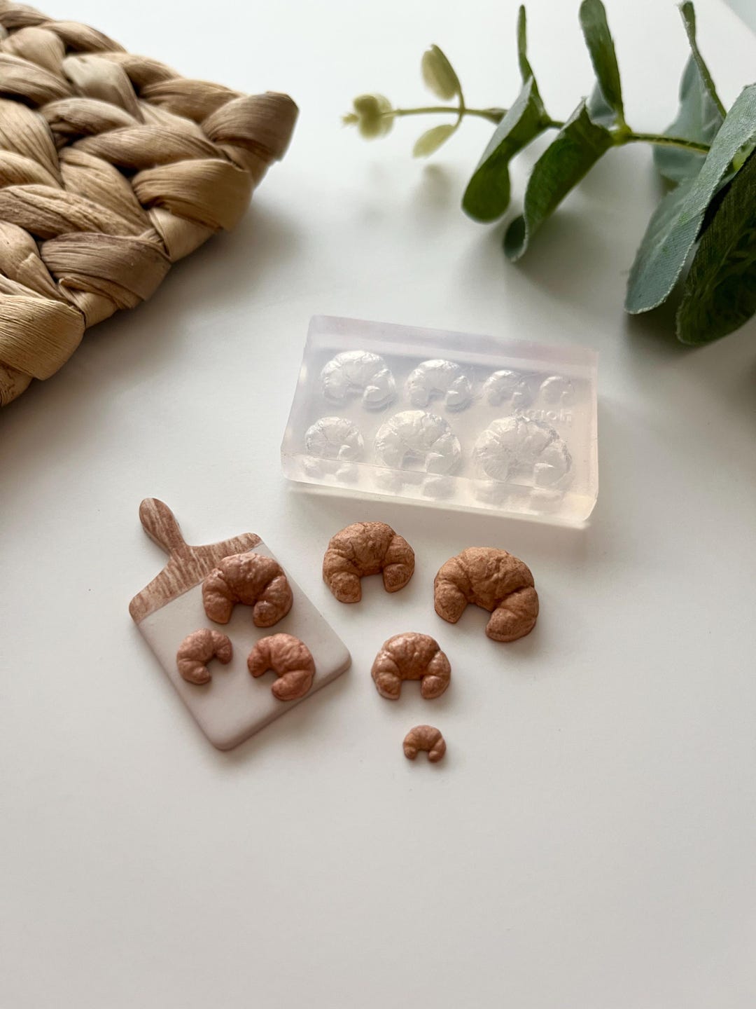 Mini Croissant Silicone Mold: Polymer Clay Earring Making - Etsy