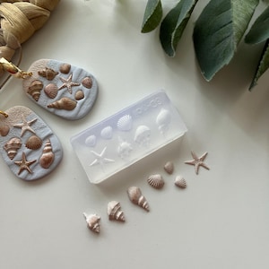 Mini Sea Shells Silicone Mould - Polymer Clay Cutters - Clay Tools ...