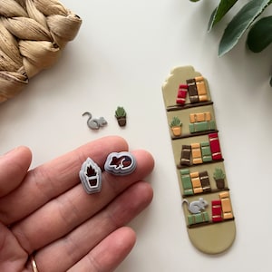 Bookshelf Decorations - Polymer Clay Tools - Earring Making - Jewellery ...