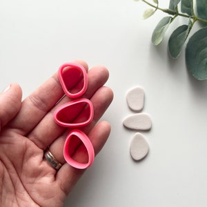 Pebble Trio Set #1 Polymer Clay Shape Cutters ⎥ Earring Making ...
