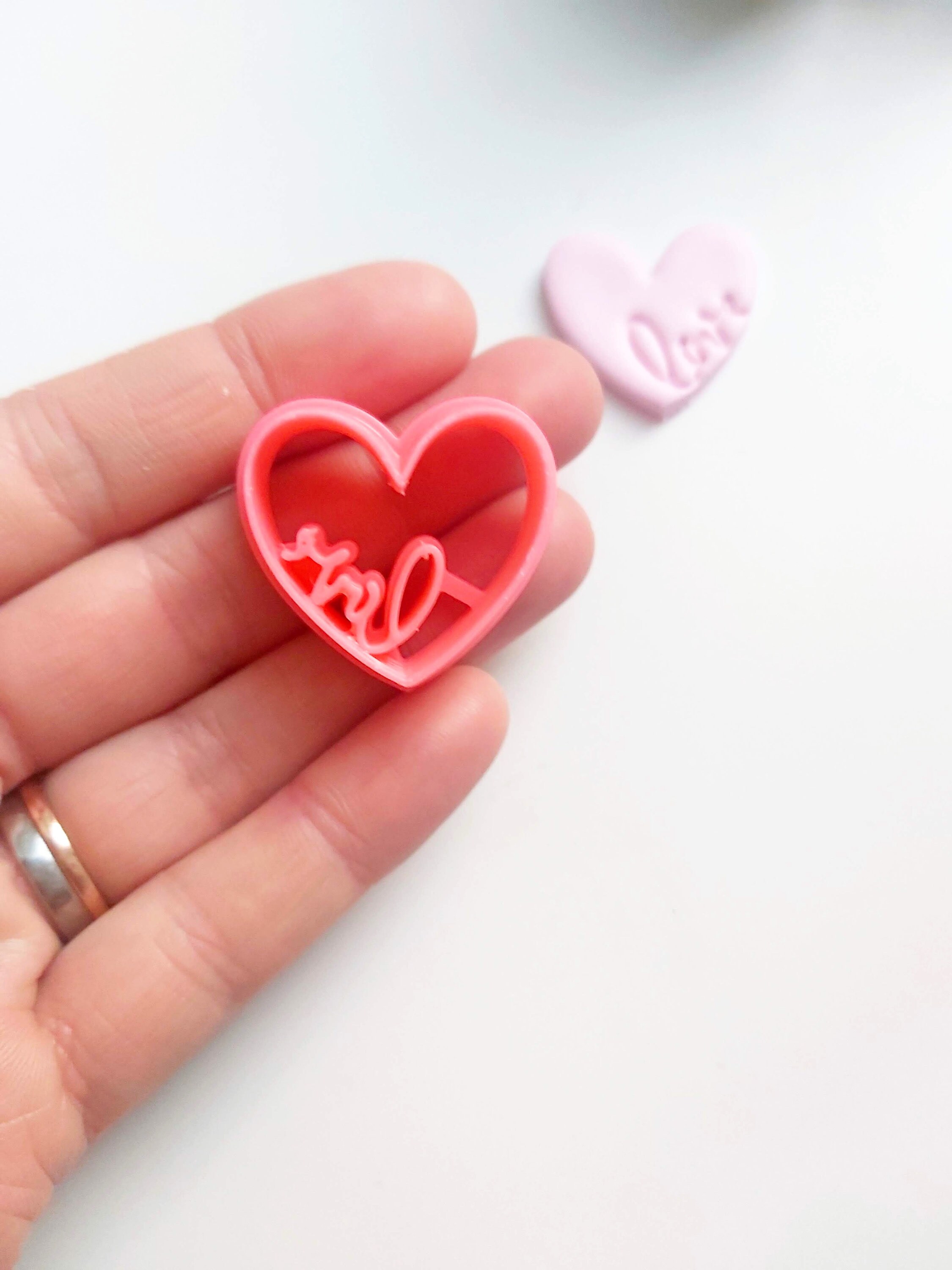 Love Heart Clay Cutter: Polymer Clay Earring Jewelry Tool - Etsy