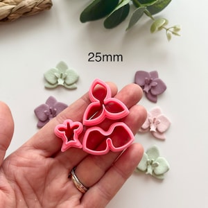 Orchid Flower 3 Part Clay Cutter / Polymer Clay Tools / Jewellery Tools ...