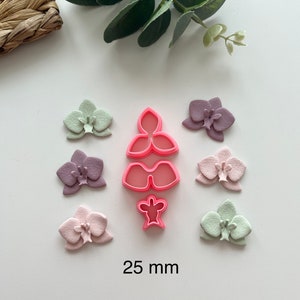 Orchid Flower 3 Part Clay Cutter / Polymer Clay Tools / Jewellery Tools ...