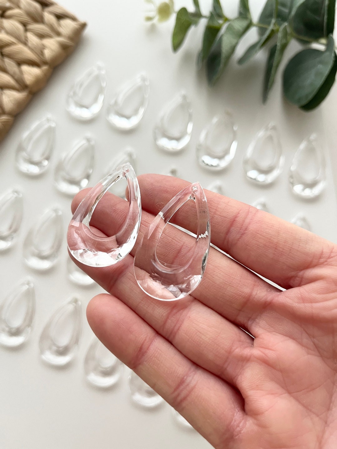 Acrylic Teardrop Component (4 Pcs) / Polymer Clay Tools / Jewellery ...