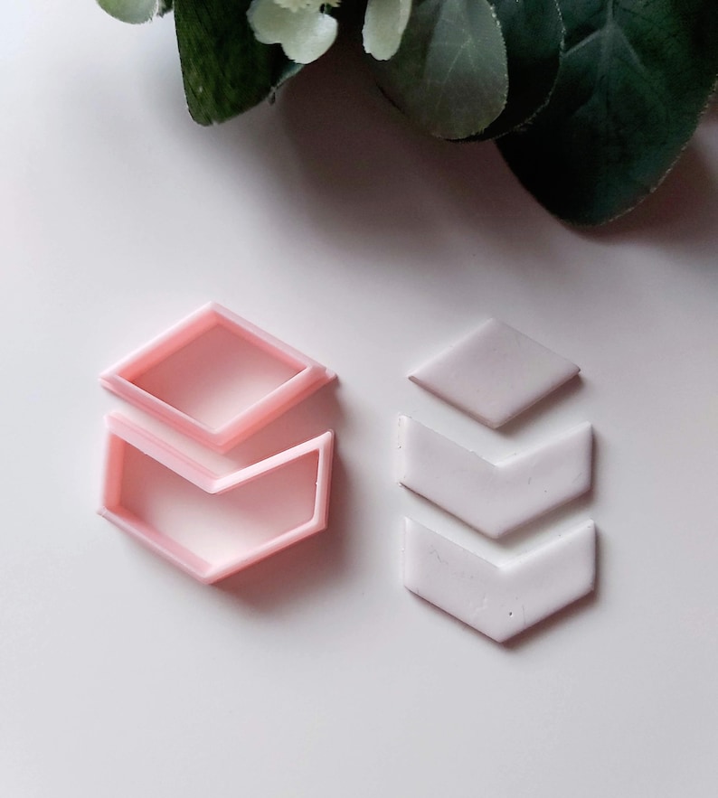 Rhombus and Chevron Set/ Polymer Clay Tools / Jewellery Tools | Etsy