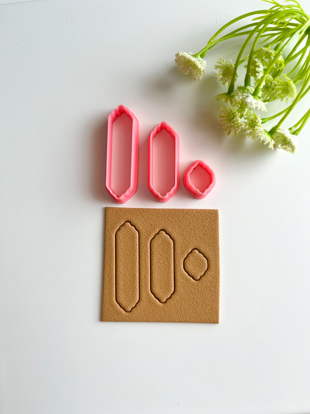 Ornate Huggies Rectangle Cutter #2 / Polymer Clay Cutters / Jewellery ...