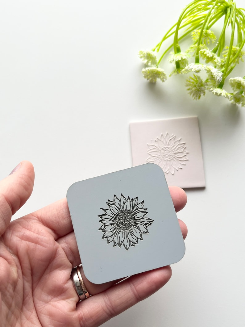 Sunflower Texture Matpolymer Clay Toolsearring Makinghand - Etsy