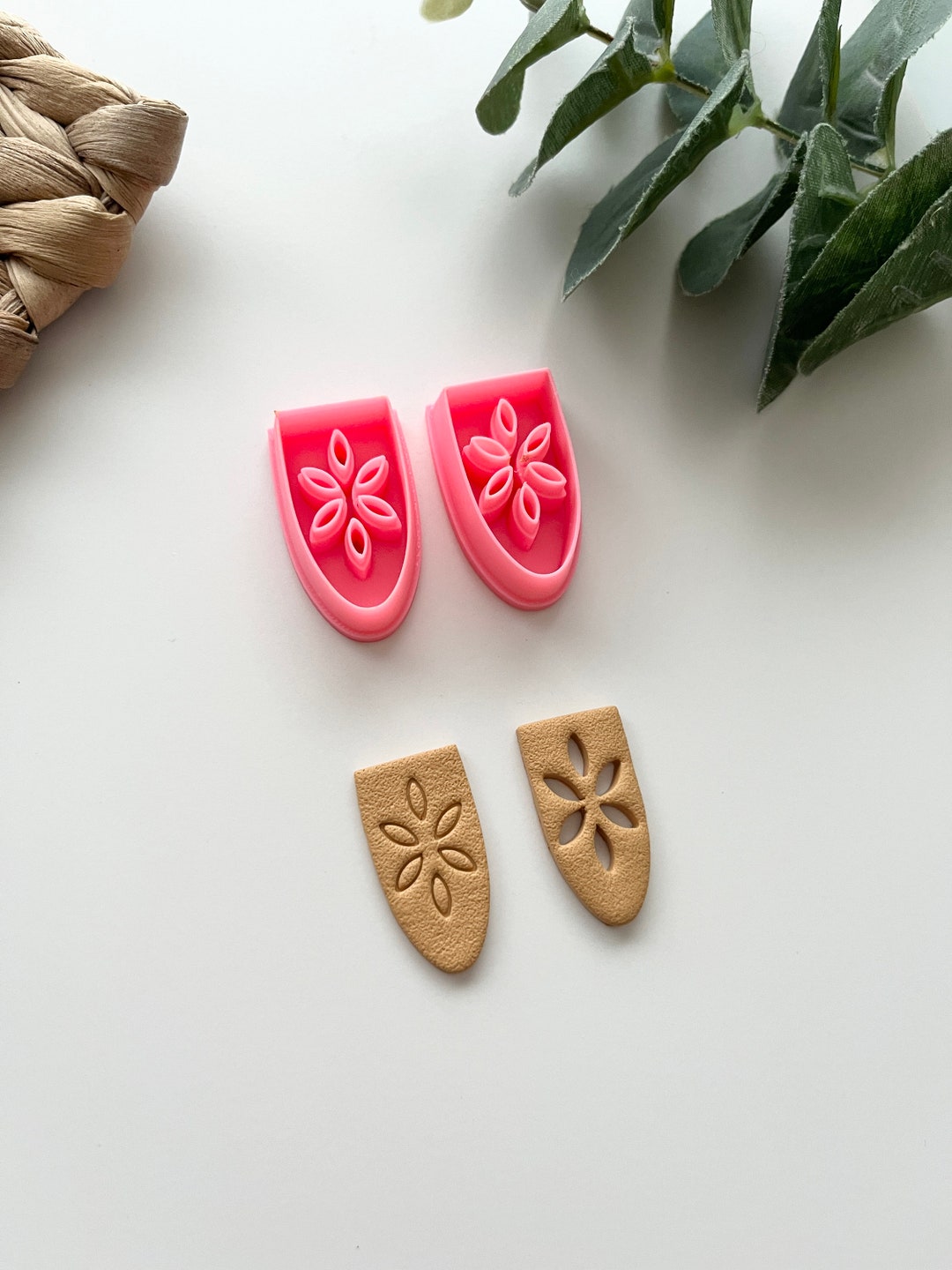 Pointy Embossed Oval Cutters - Cut-through & Embossed / Polymer Clay ...