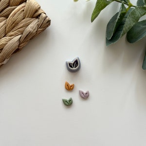Mini Double Leaf Clay Cutter / Polymer Clay Cutters / Micro Cutters ...