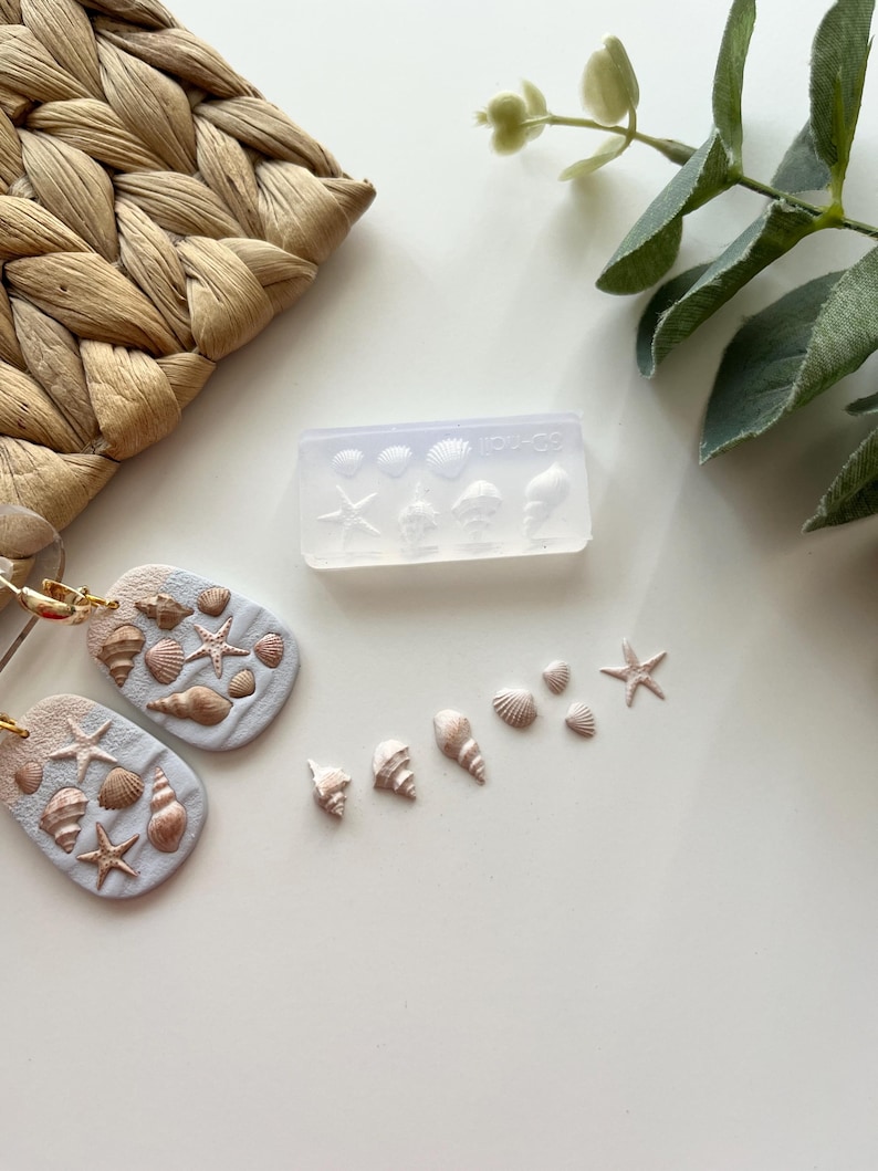 Mini Sea Shell Silicone Mould: Polymer Clay Earring Making - Etsy
