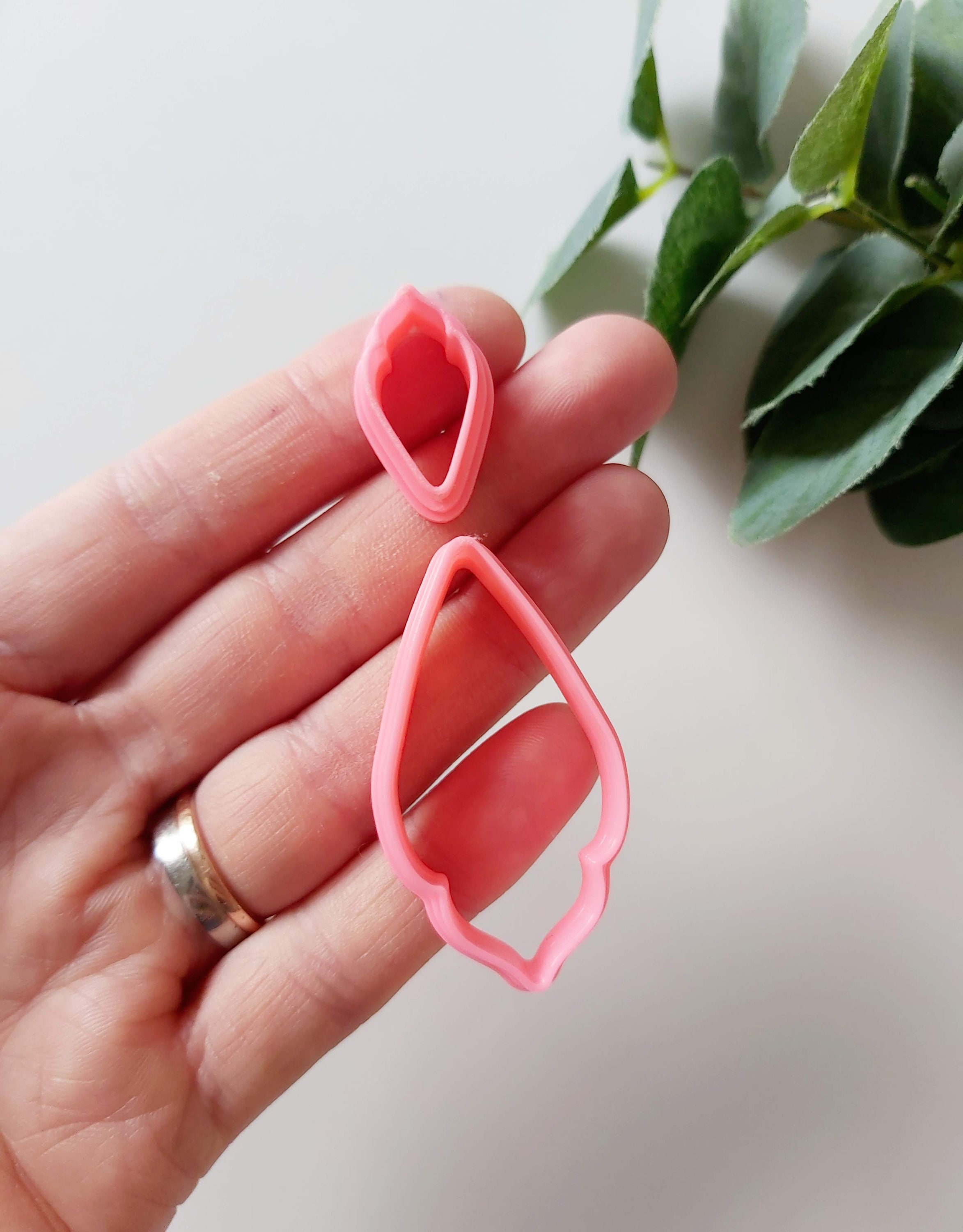 Tear Drop Nr 3 Cutter Set of 2 Cutters / Polymer Clay Tools / - Etsy