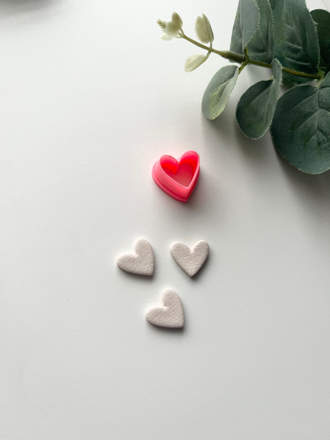 Organic Heart Stud 16mm Cutter / Polymer Clay Tools / Jewellery Tools ...