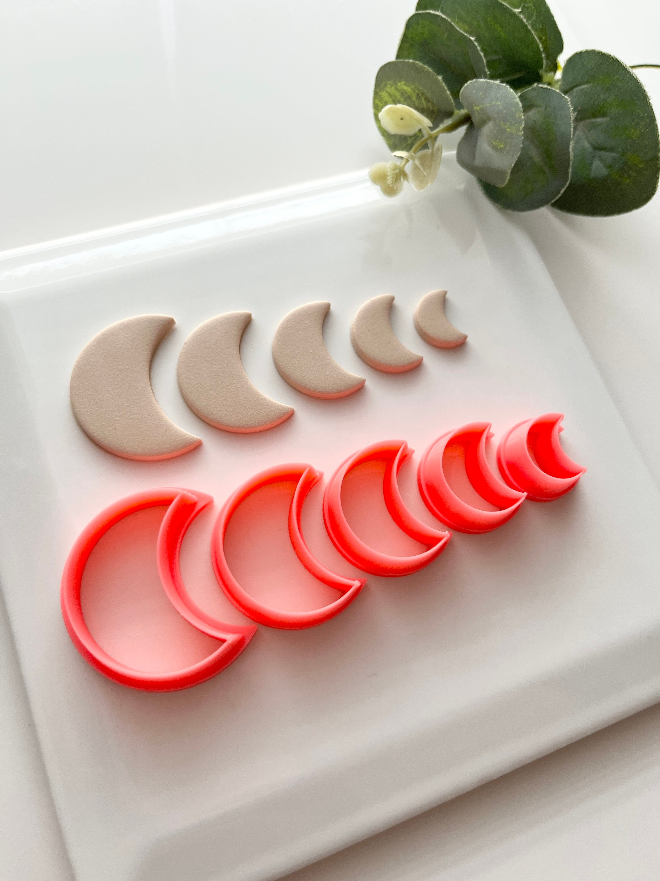 Half Moon Cutter 35mm 30mm 25mm 20mm 15mm / Polymer Clay - Etsy