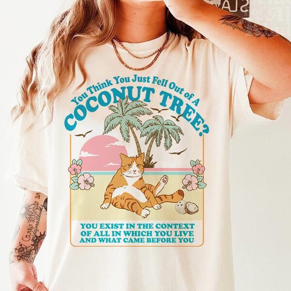 Coconut Tree Shirt - Etsy