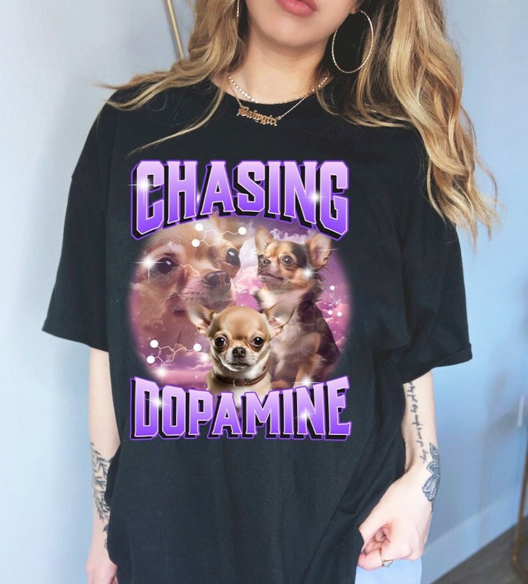 Chasing Dopamine Shirt | Dopamine Deficient | Funny Mental Health Shirt ...
