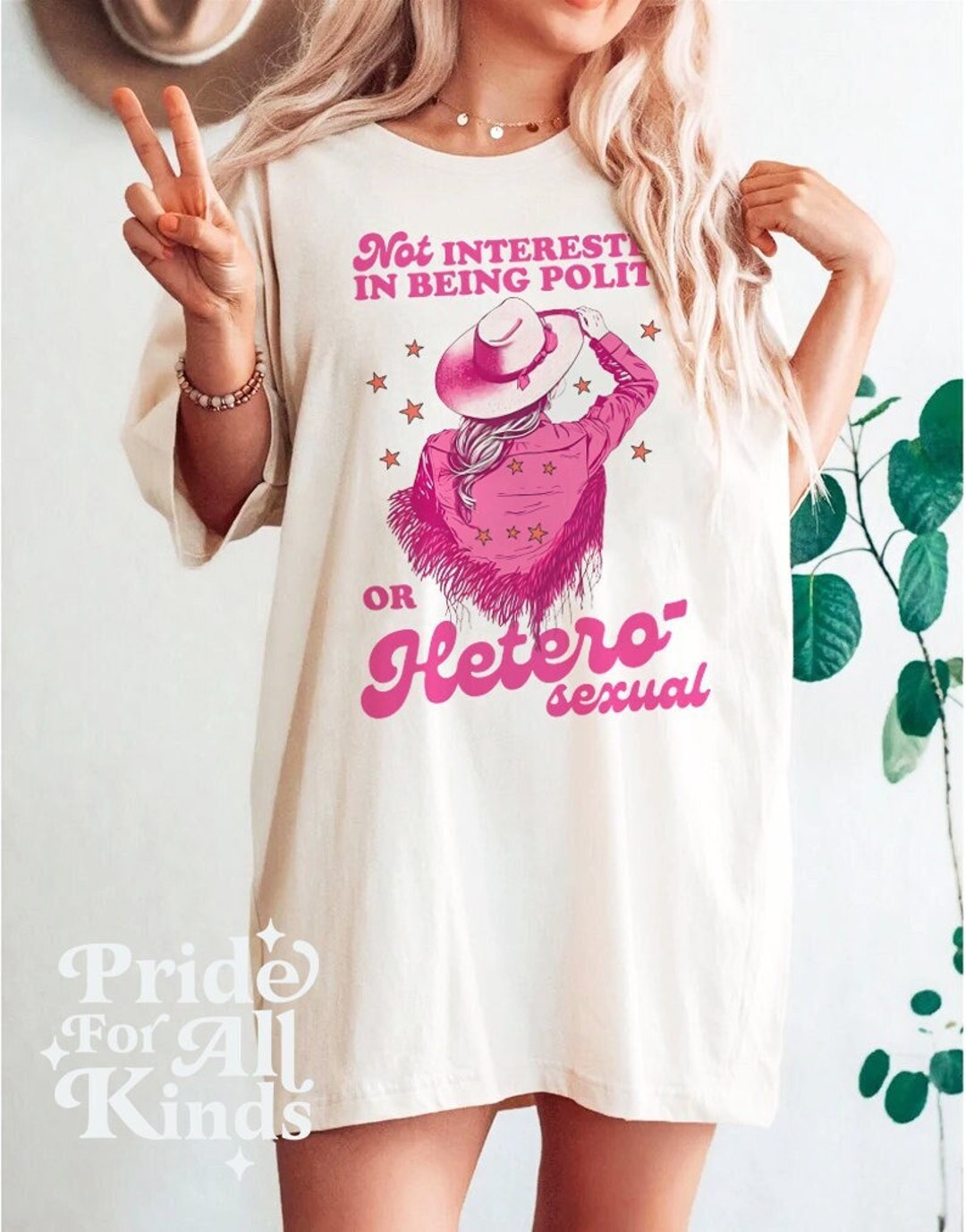 Not Interested in Being Polite or Heterosexual Shirt Western Retro ...