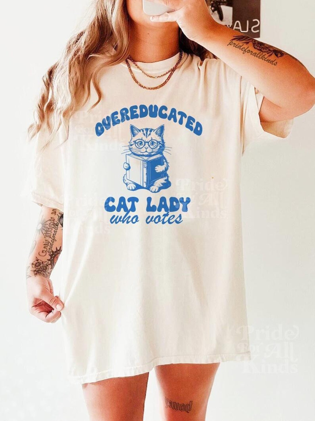 Overeducated Cat Lady Who Votes | Cat Lady Kamala | Cat Ladies for ...